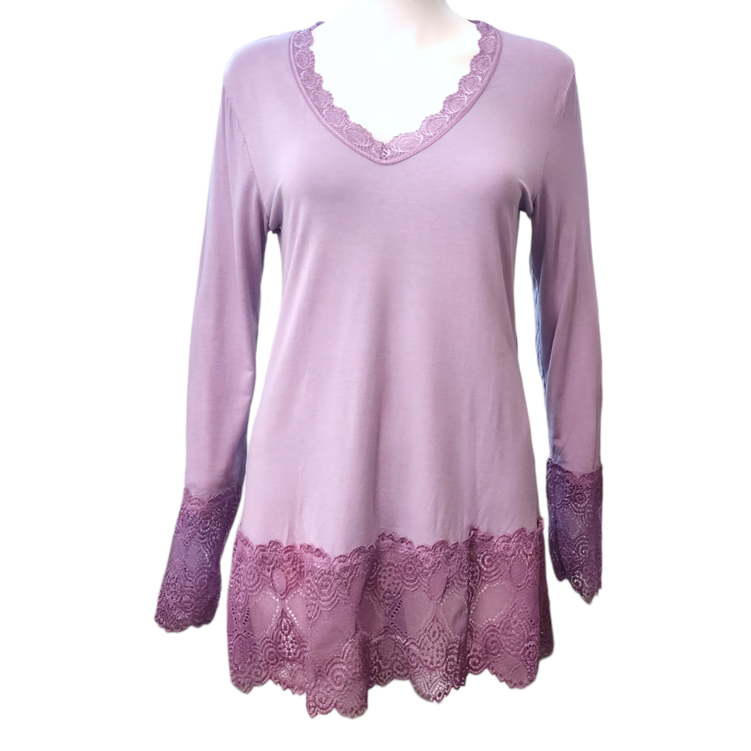 Frankie Lace Layering Top - lilac | All about Boho